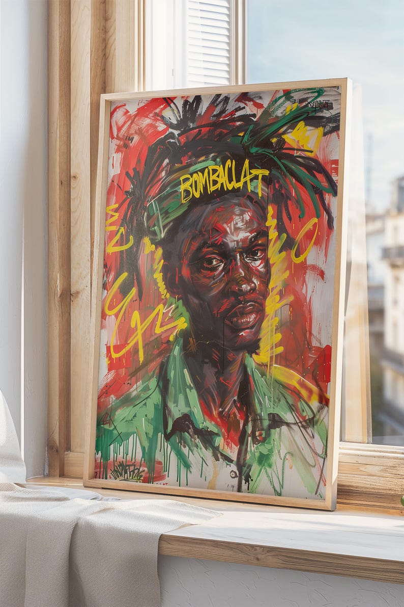 Bombaclat, Jamaican Pop Art Poster, Printable Wall Art, Digital ...