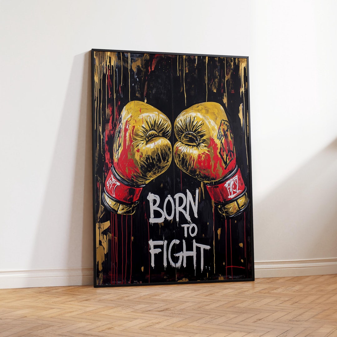Pop Art Boxing Poster, Trendy Printable Wall Art, Digital Download ...