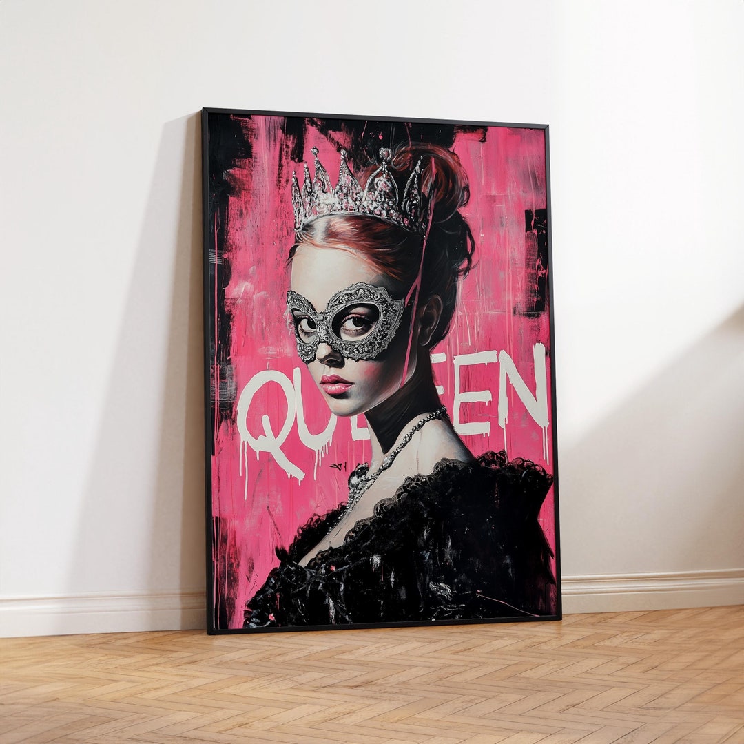 Queen: Gothic Pop Art Poster, Printable Wall Art, Digital Download ...