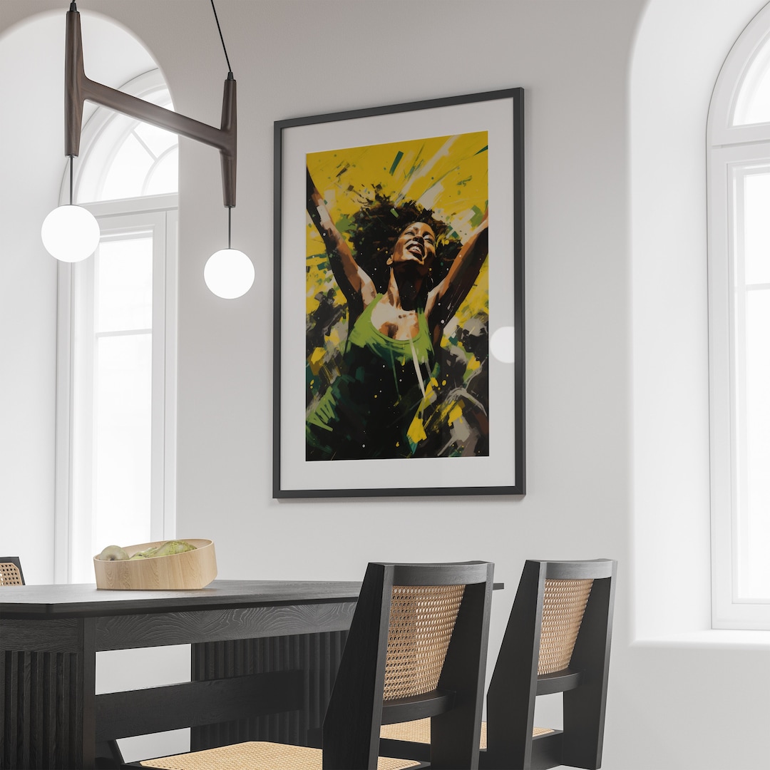 Rasta Women Portrait Painting, Jamaica Printable Wall Art, Digital ...