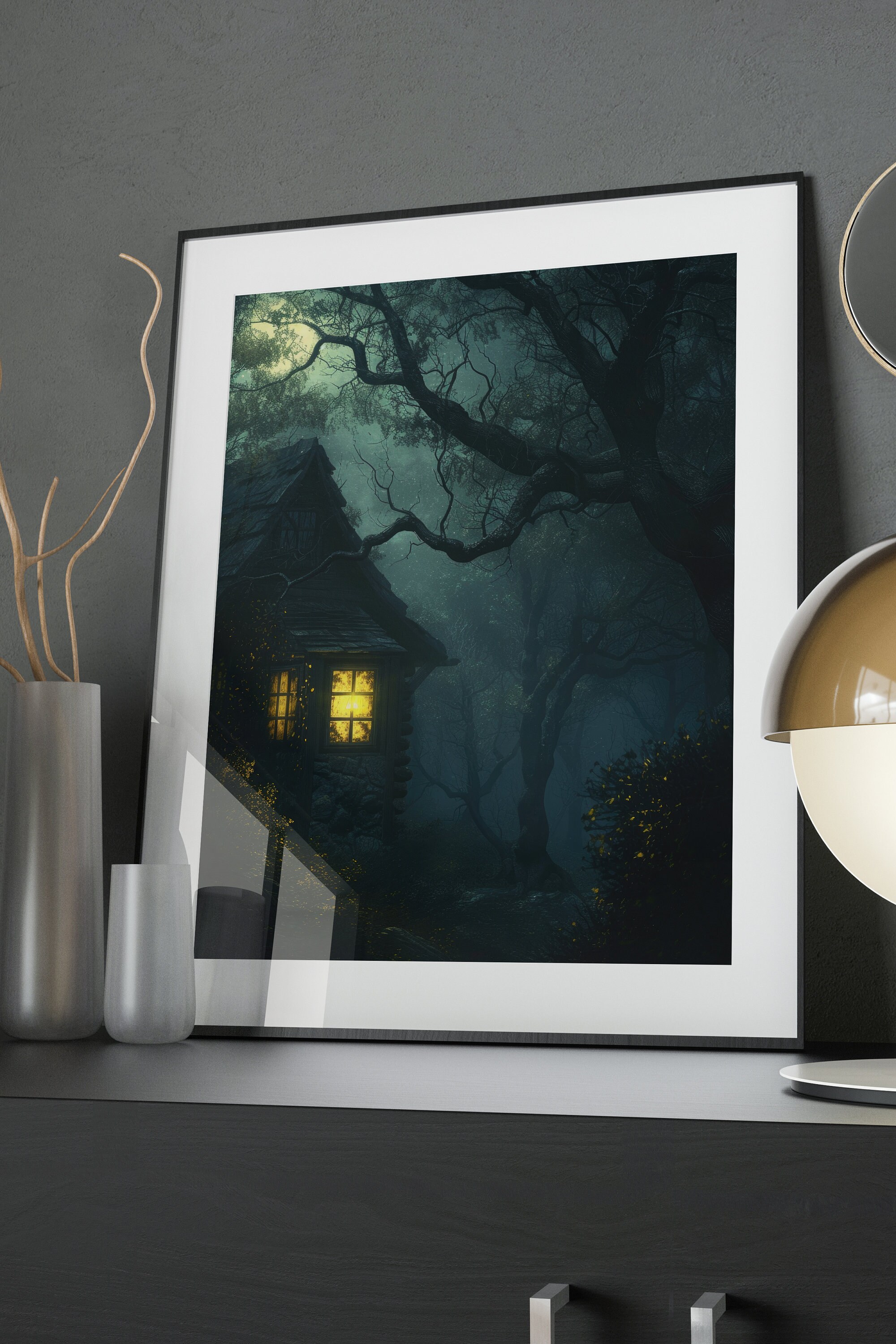Moody Dark Cottagecore Printable, Instant Download, Dark Aesthetic ...