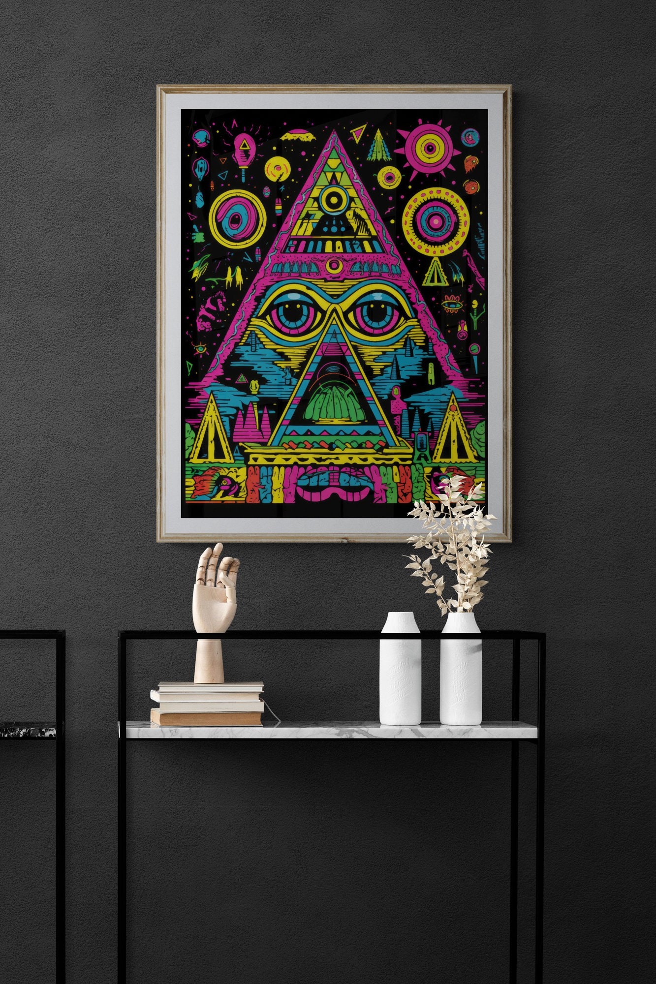 Trippy Ancient Egyptian Pyramid Wall Art Printable Wall Art - Etsy