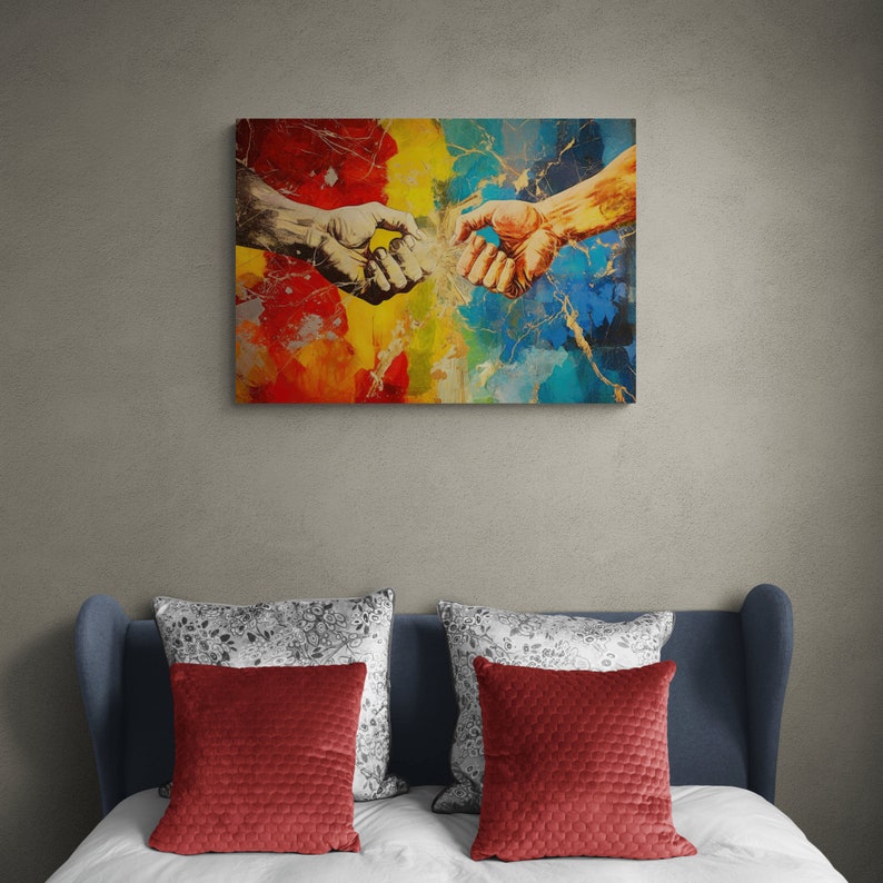 Creation of Adam Pop Art Poster Printable Wall Art Instant Download ...