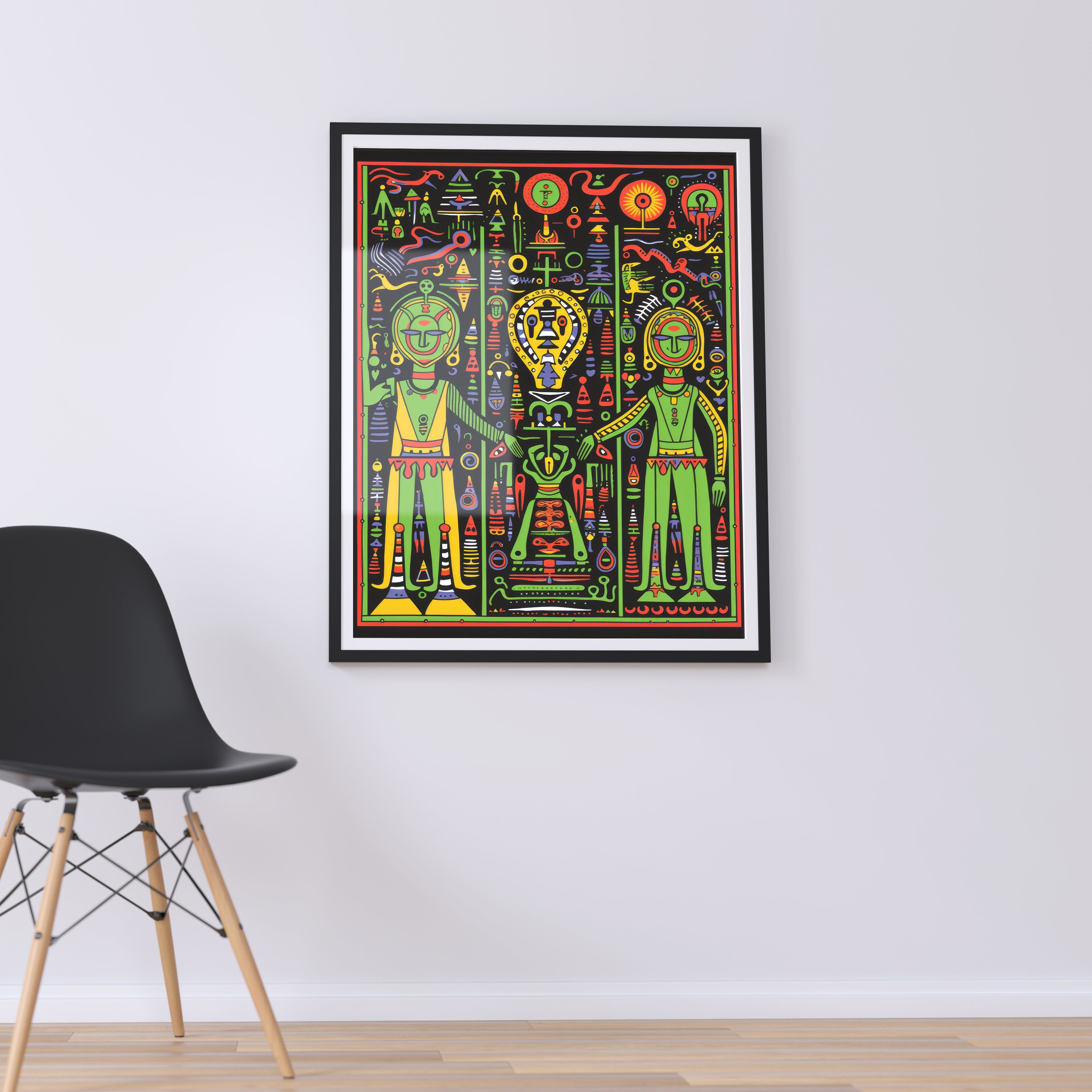 Unique Ancient Alien Poster, Printable Wall Art Digital Download ...