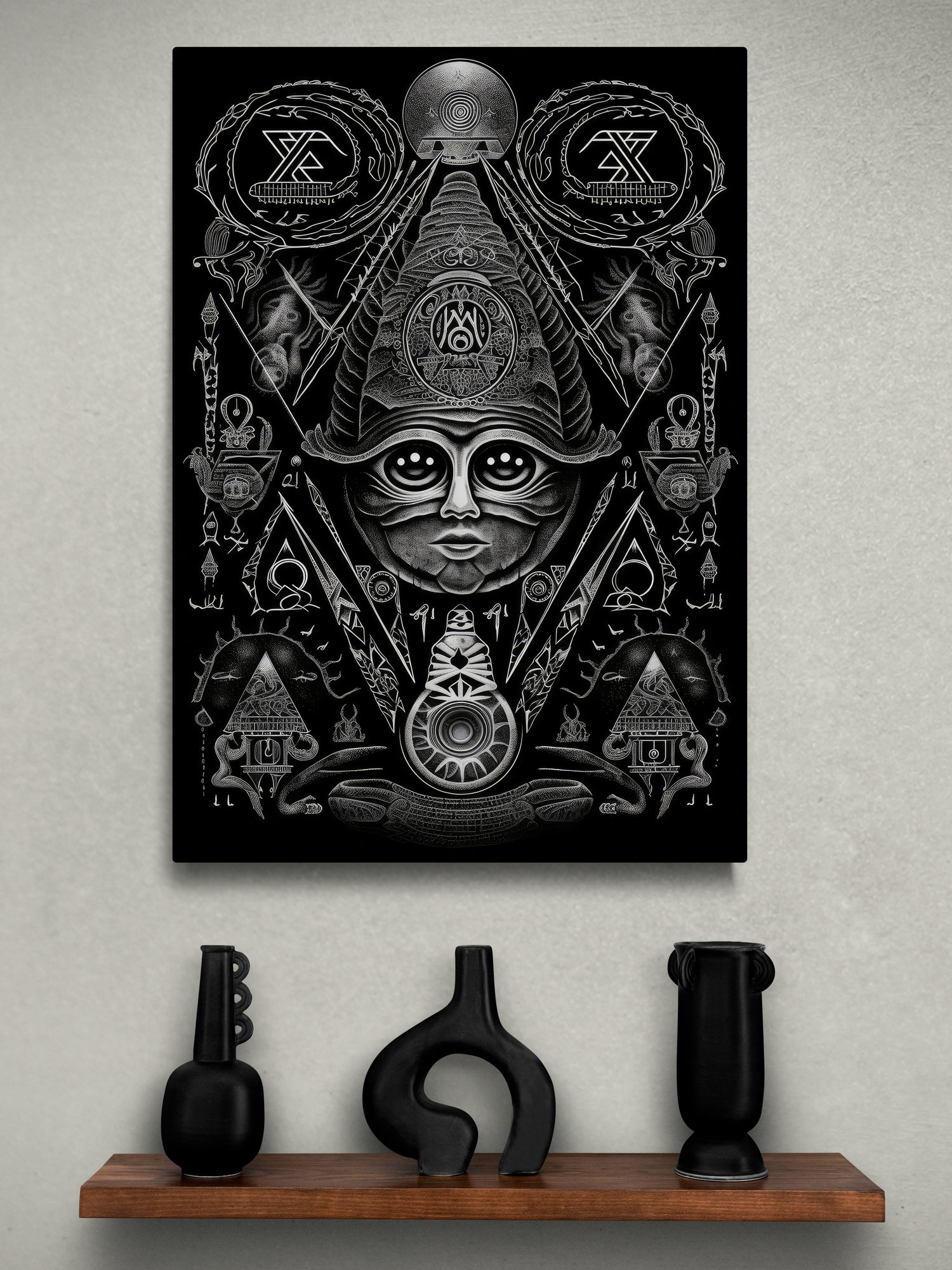 Ancient Alien Entity Illustration Anunnaki Poster Printable Wall Art ...