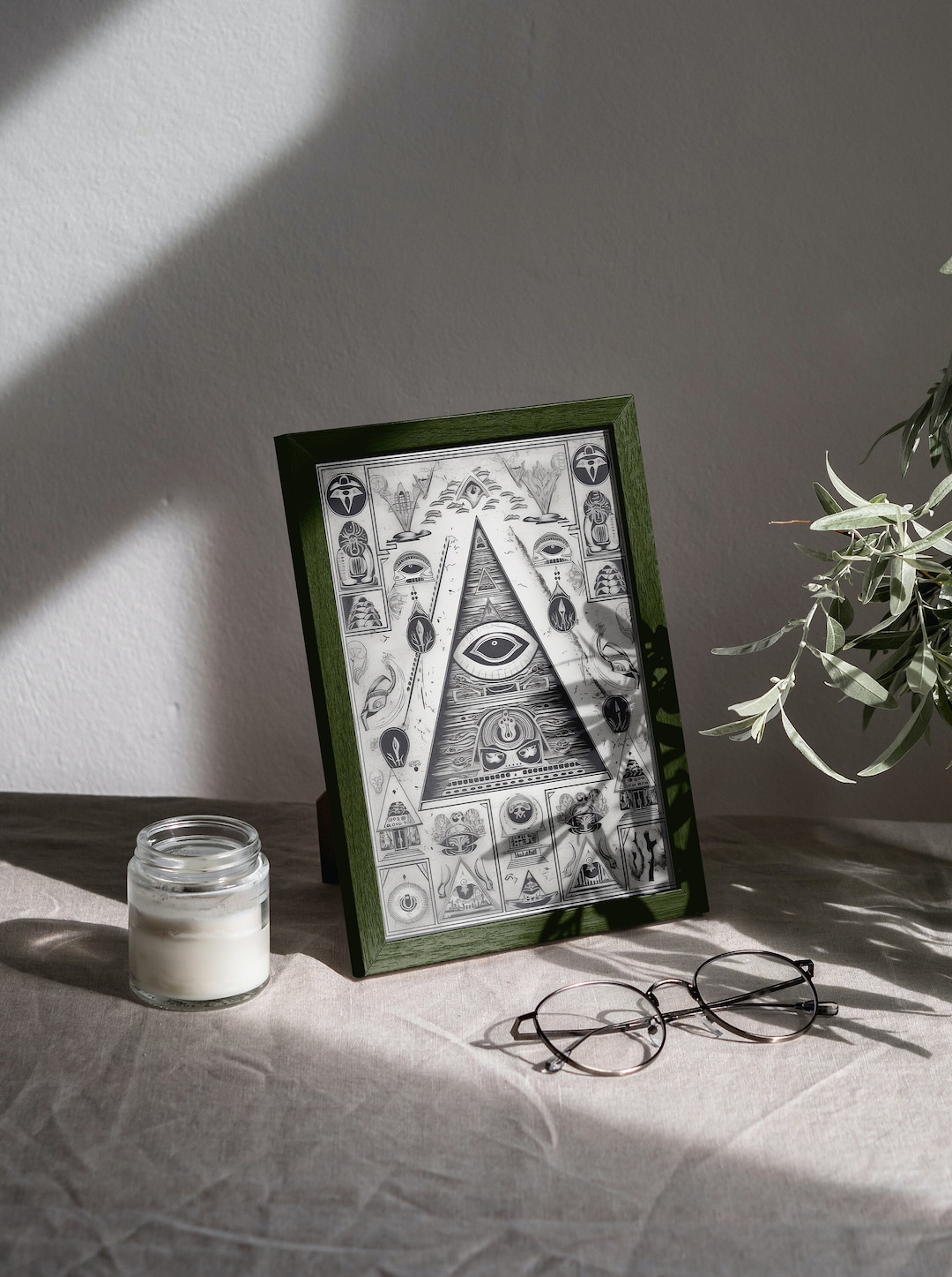 Ancient Egyptian Art Print Masonic Symbol Poster Printable Wall Art ...
