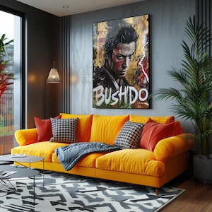 Bushido Code Pop Art Poster Print, Digital Download Printable Wall Art ...