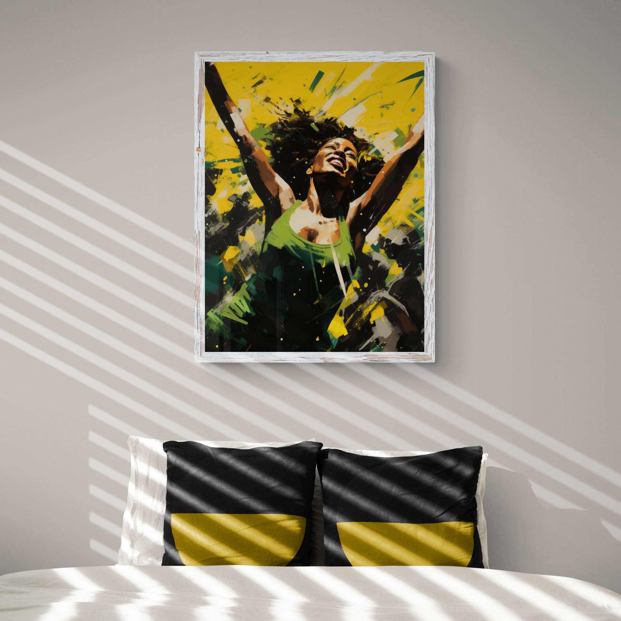 Rasta Women Portrait Painting, Jamaica Printable Wall Art, Digital ...