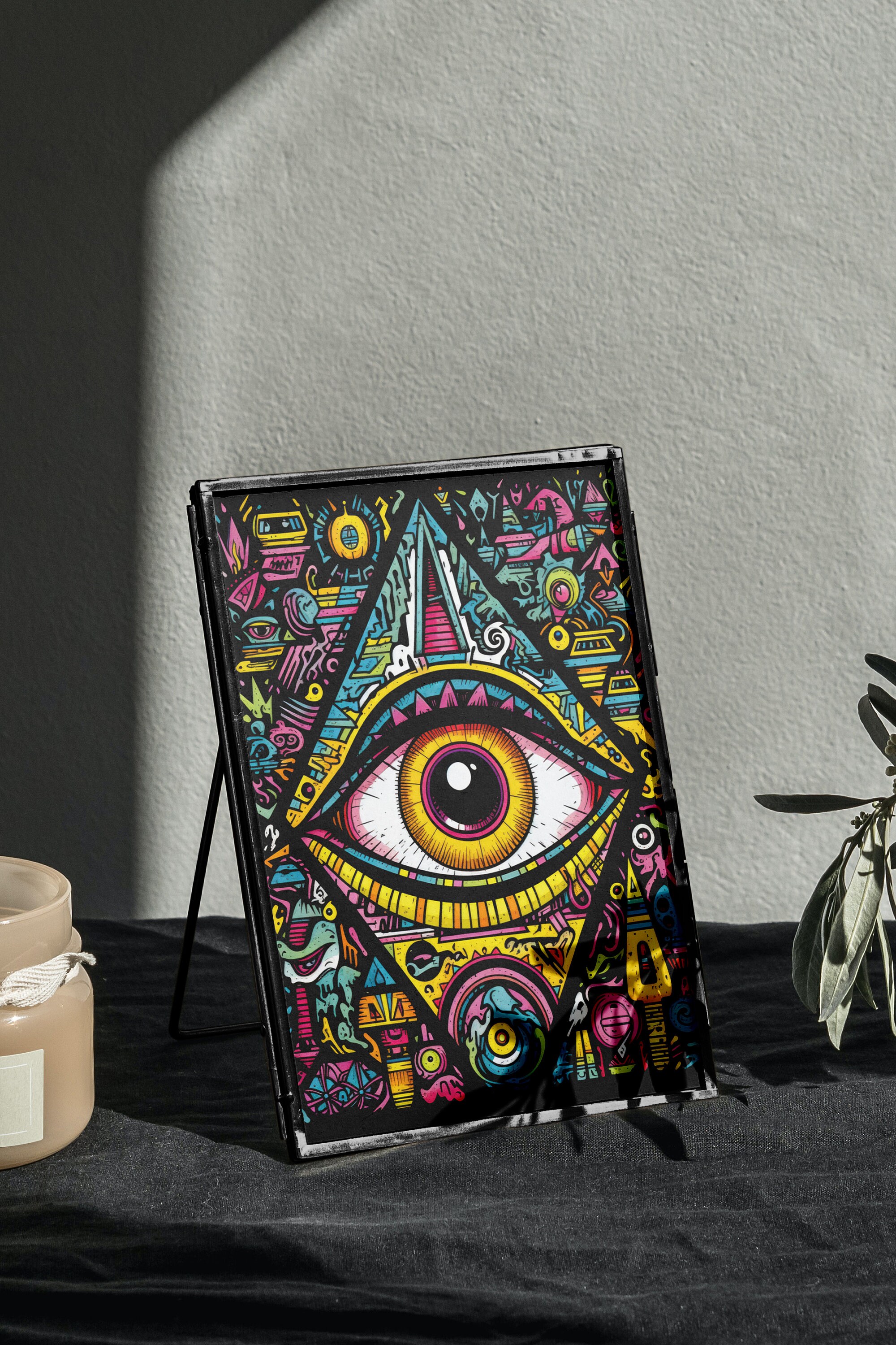 Trippy Third Eye Print, Instant Download, Printable Wall Art ...