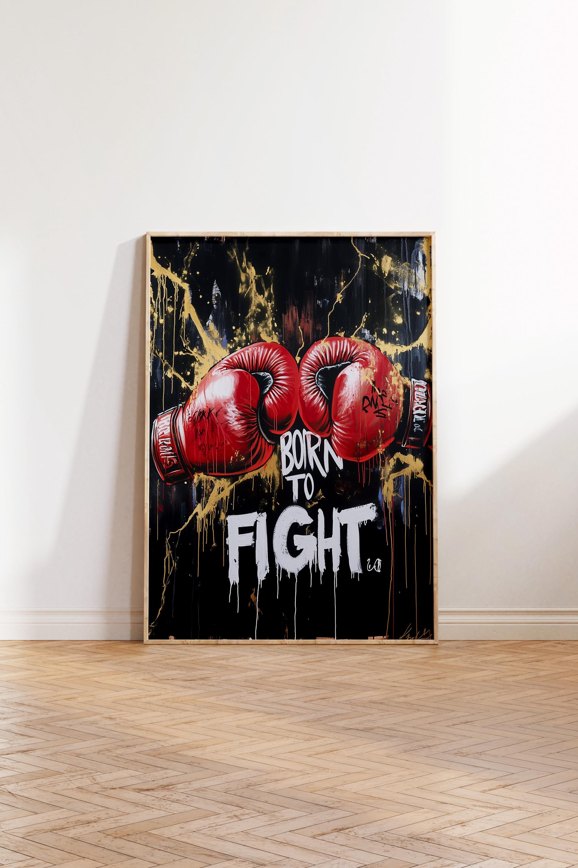 Abstract Boxing Pop Art Print, Digital Download, Trendy Printable Wall ...