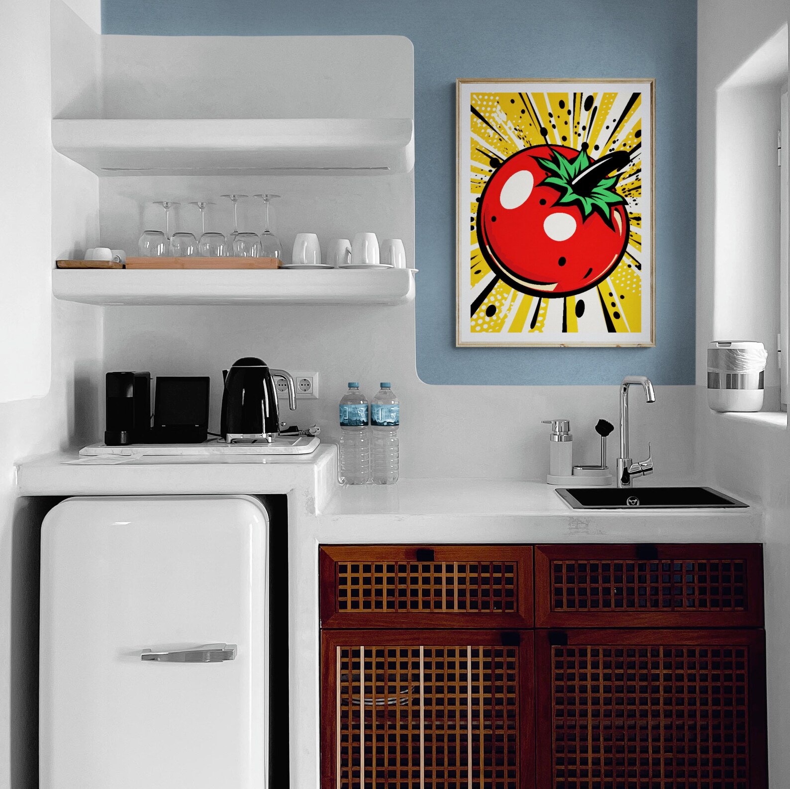 Abstract Pop Art Food Poster, Printable Wall Art, Instant Download ...