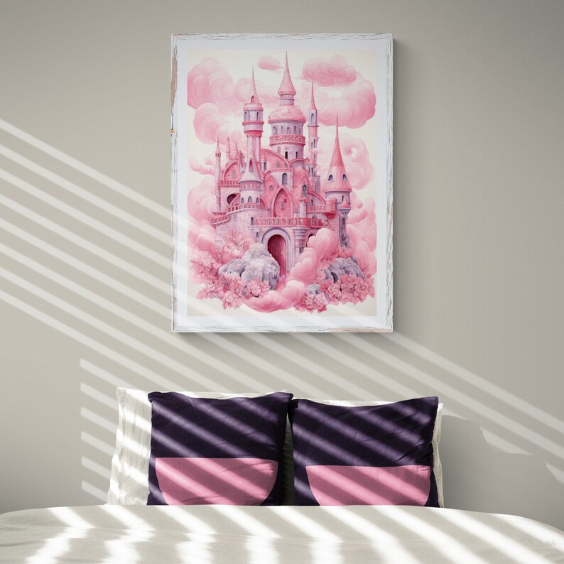 Preppy Cloud Castle Wall Art, Printable Wall Art, Instant Download ...