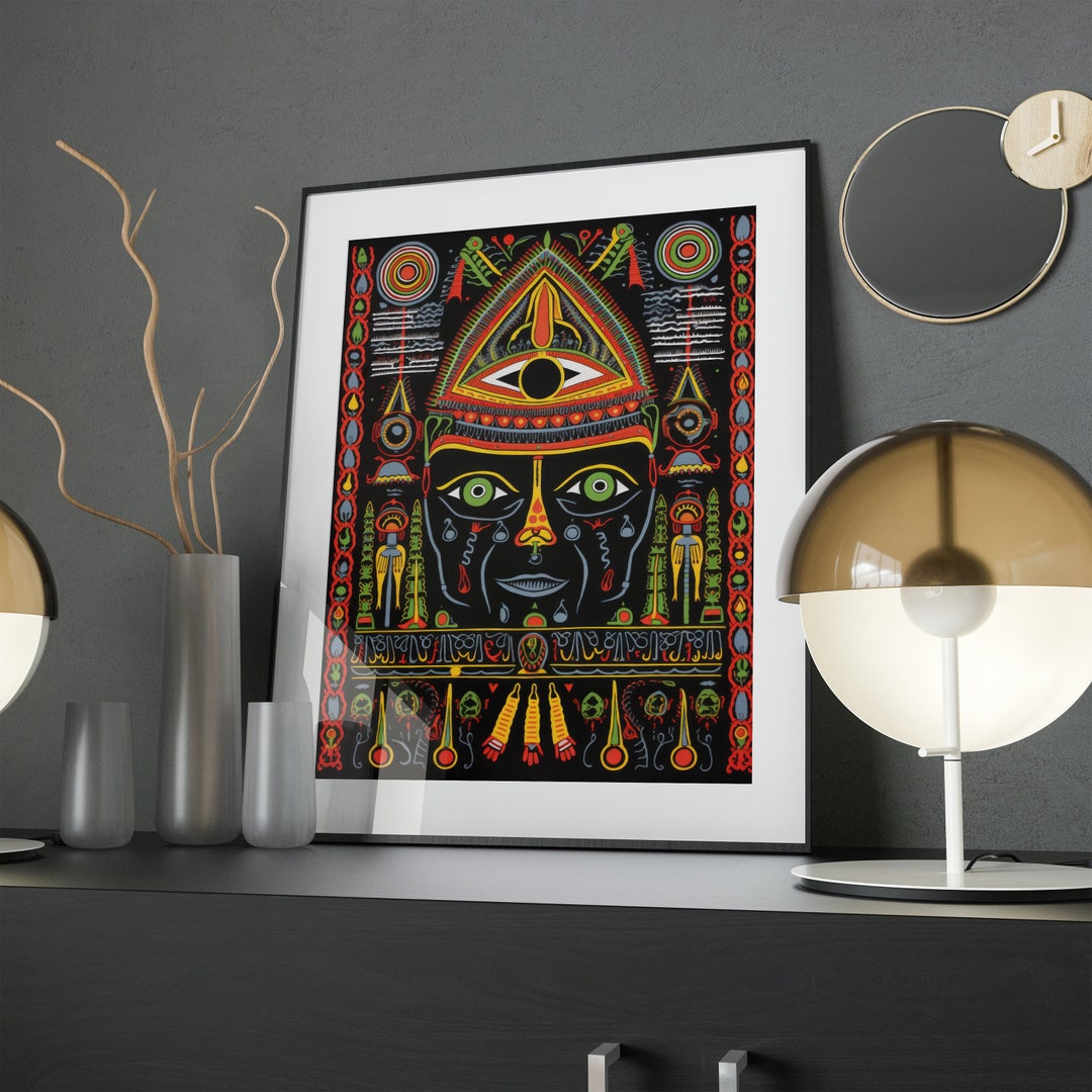 Vibrant Indigenous Art Print, Digital Download Printable Wall Art ...