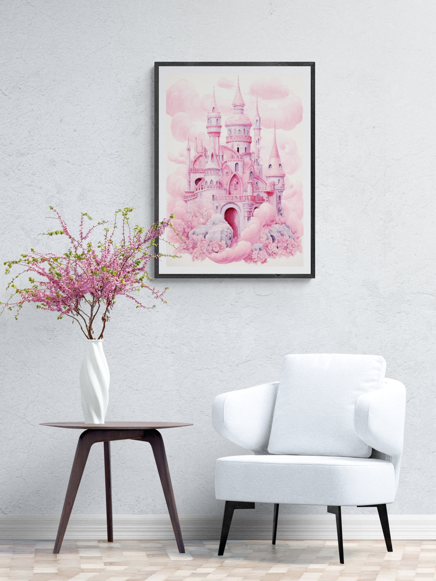Preppy Cloud Castle Wall Art, Printable Wall Art, Instant Download ...