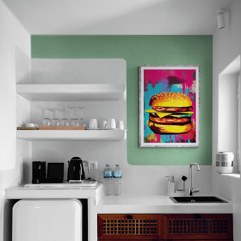 Fast Food Pop Art Wall Art, Printable Wall Art, Instant Download ...