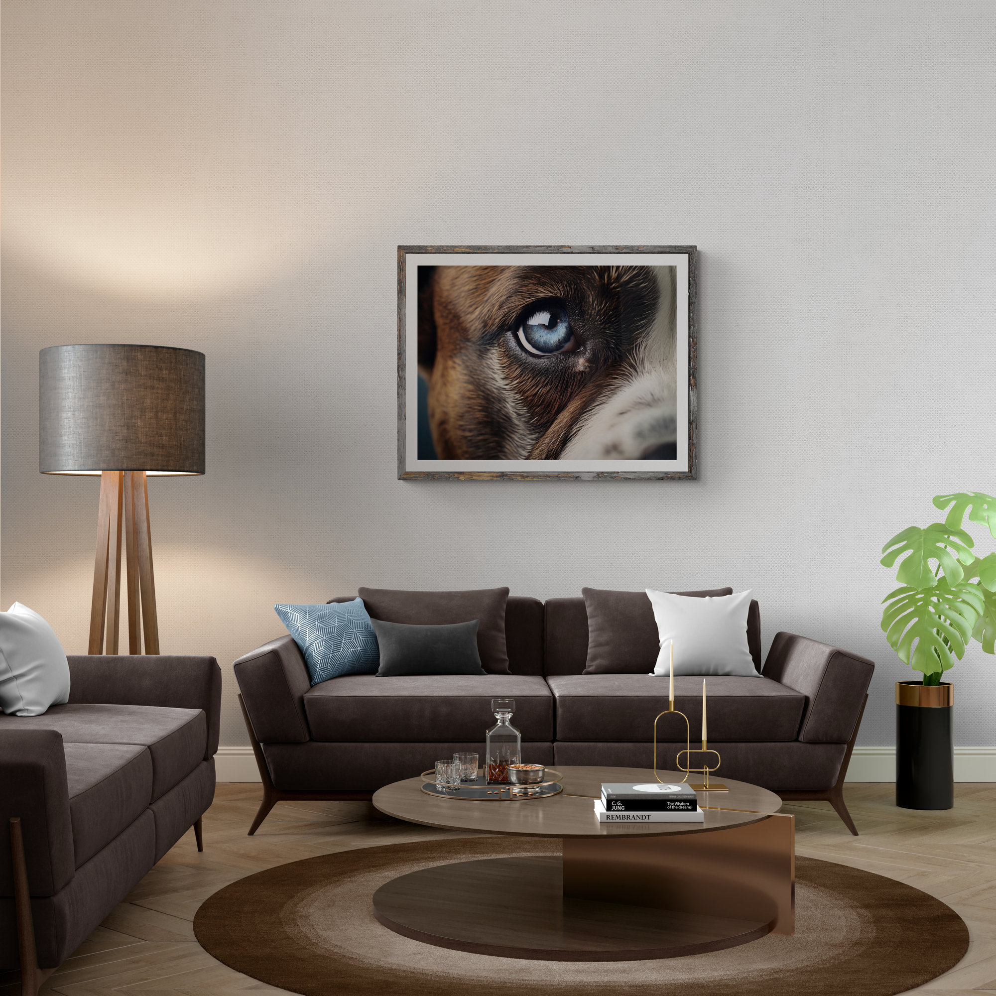 Close-up American Bully Portrait, Printable Wall Art, Instant Download ...