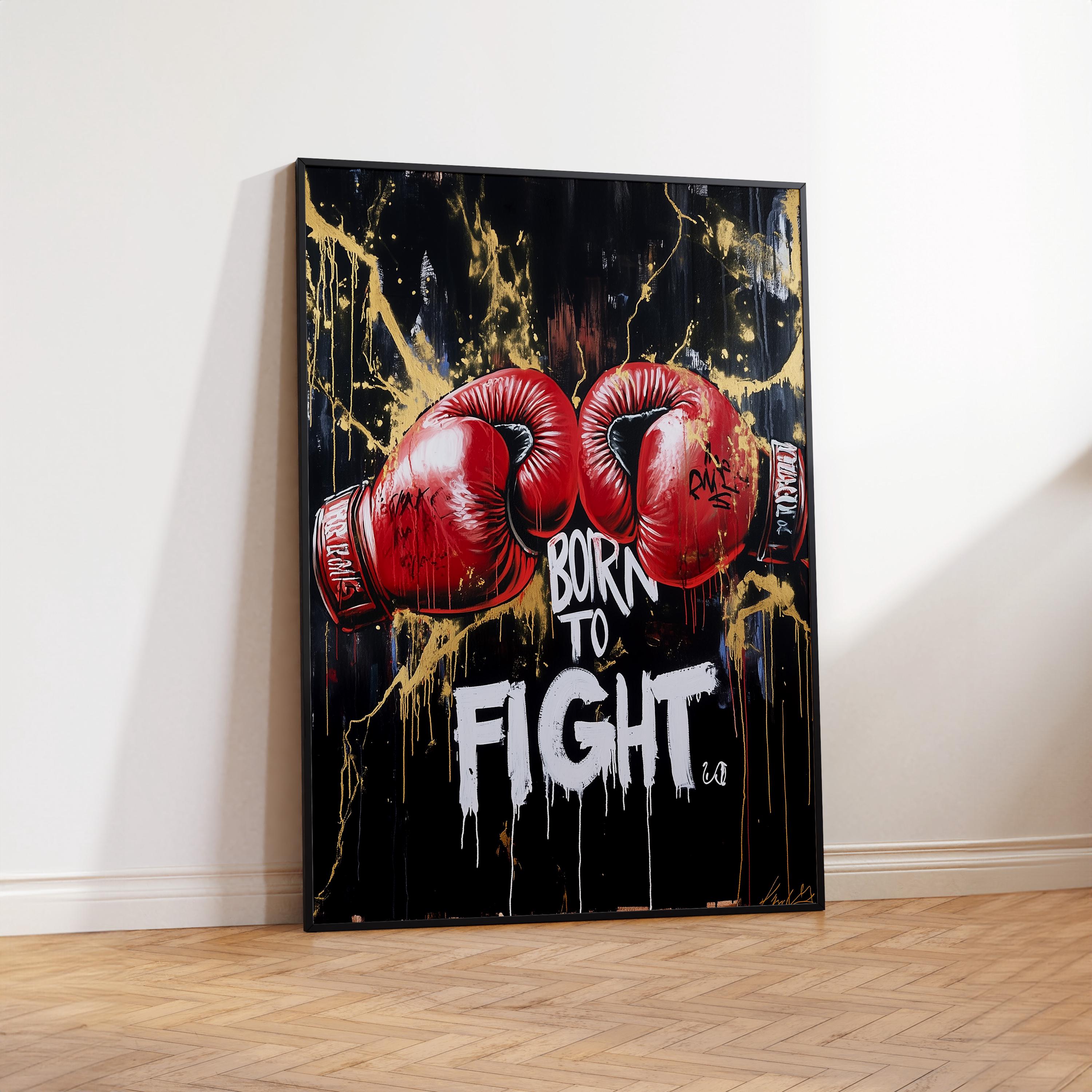 Abstract Boxing Pop Art Print, Digital Download, Trendy Printable Wall ...