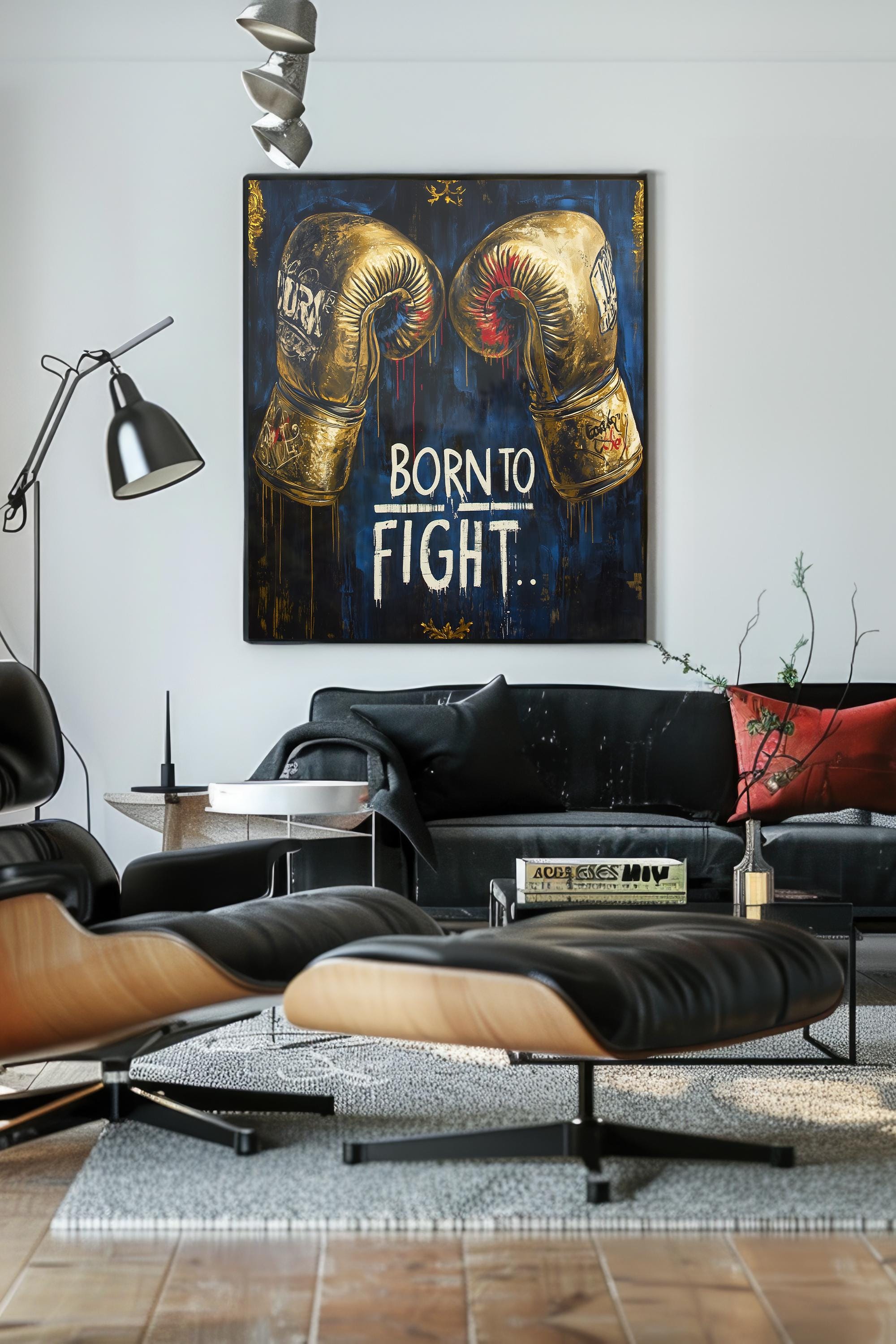 Trendy Boxing Poster Print, Digital Download, Masculine Printable Wall ...