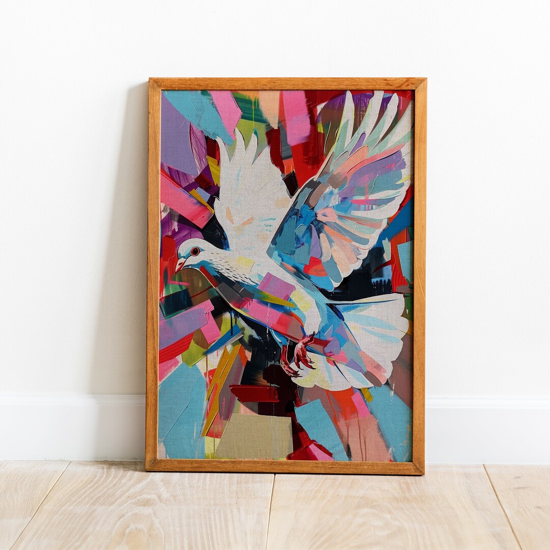 Messenger of Peace Pop Art Print, Digital Download, Printable Eclectic ...