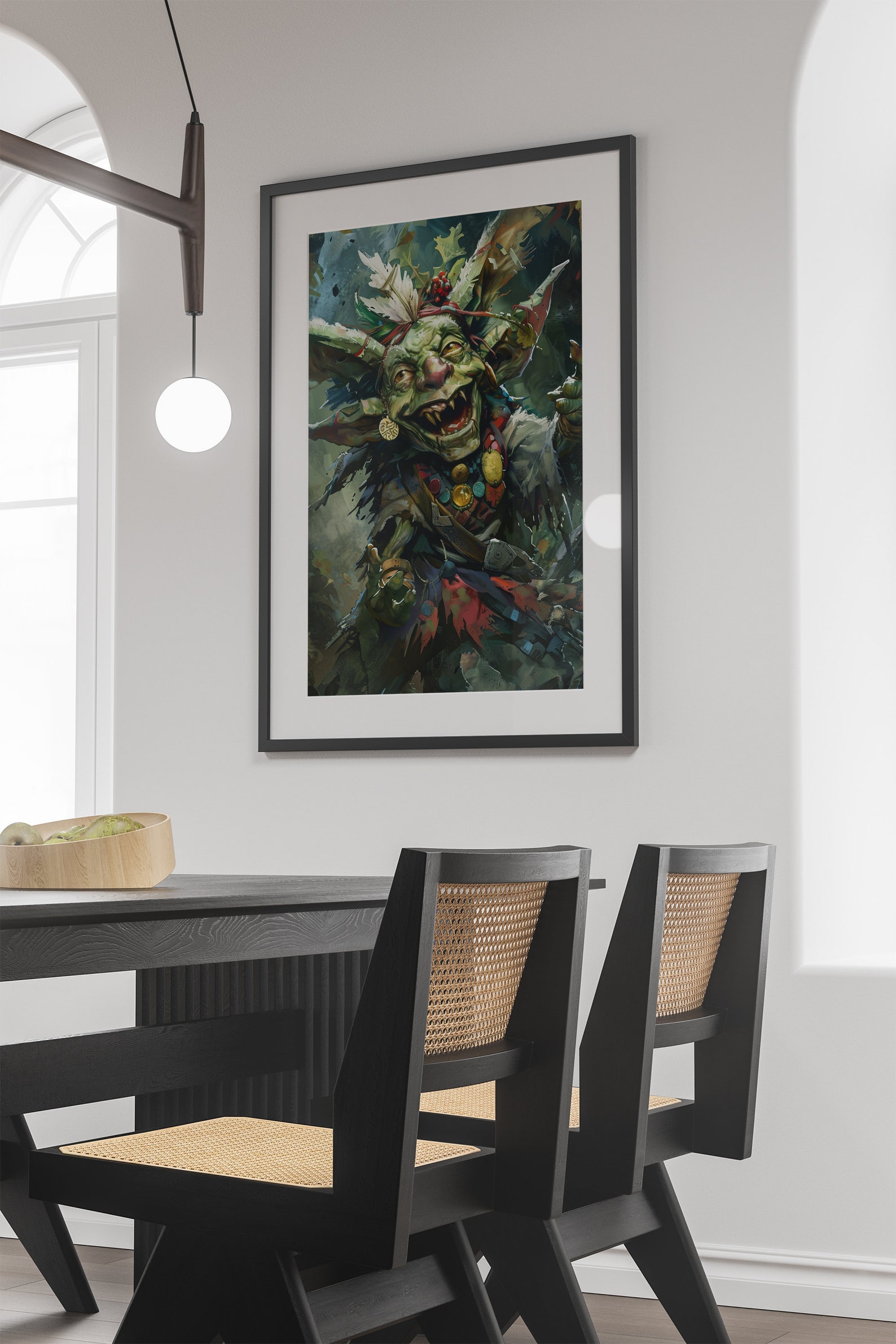 Dark Fantasy Goblin Poster, Printable Wall Art Digital Download ...