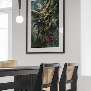 Dark Fantasy Goblin Poster, Printable Wall Art Digital Download ...
