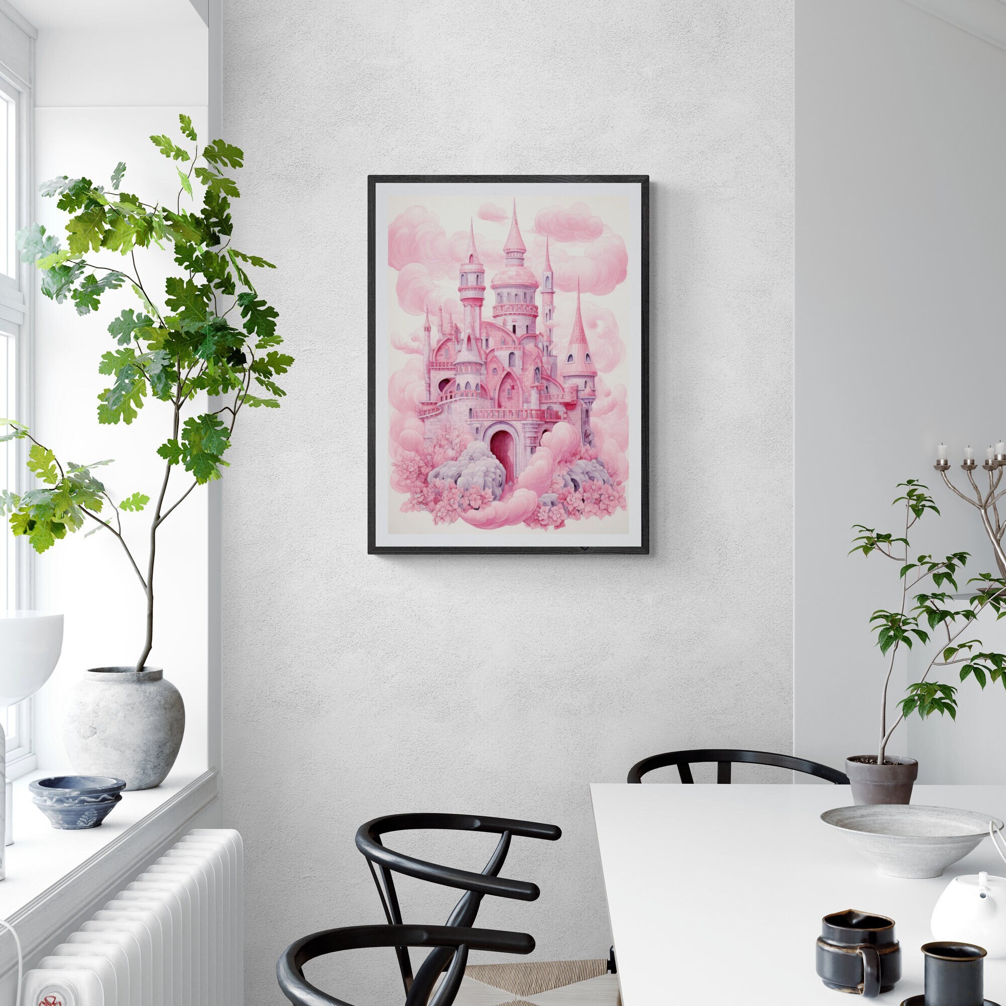 Preppy Cloud Castle Wall Art, Printable Wall Art, Instant Download ...