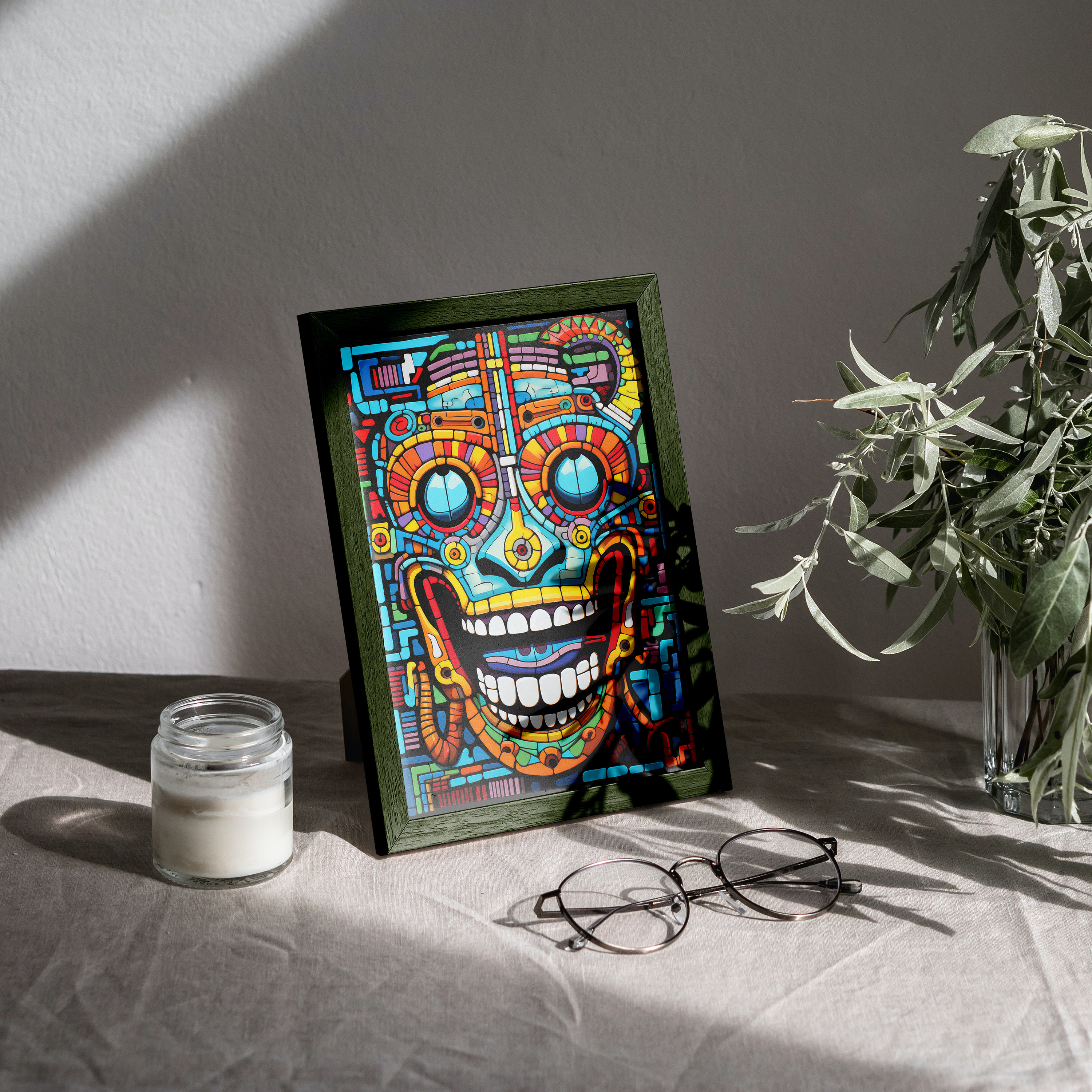 Surreal Anunnaki Portrait Print, Instant Download, Printable Wall Art ...