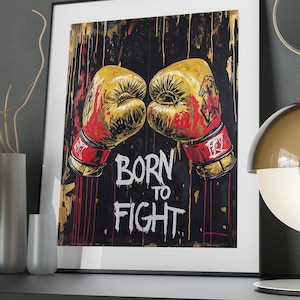 Pop Art Boxing Poster, Trendy Printable Wall Art, Digital Download ...