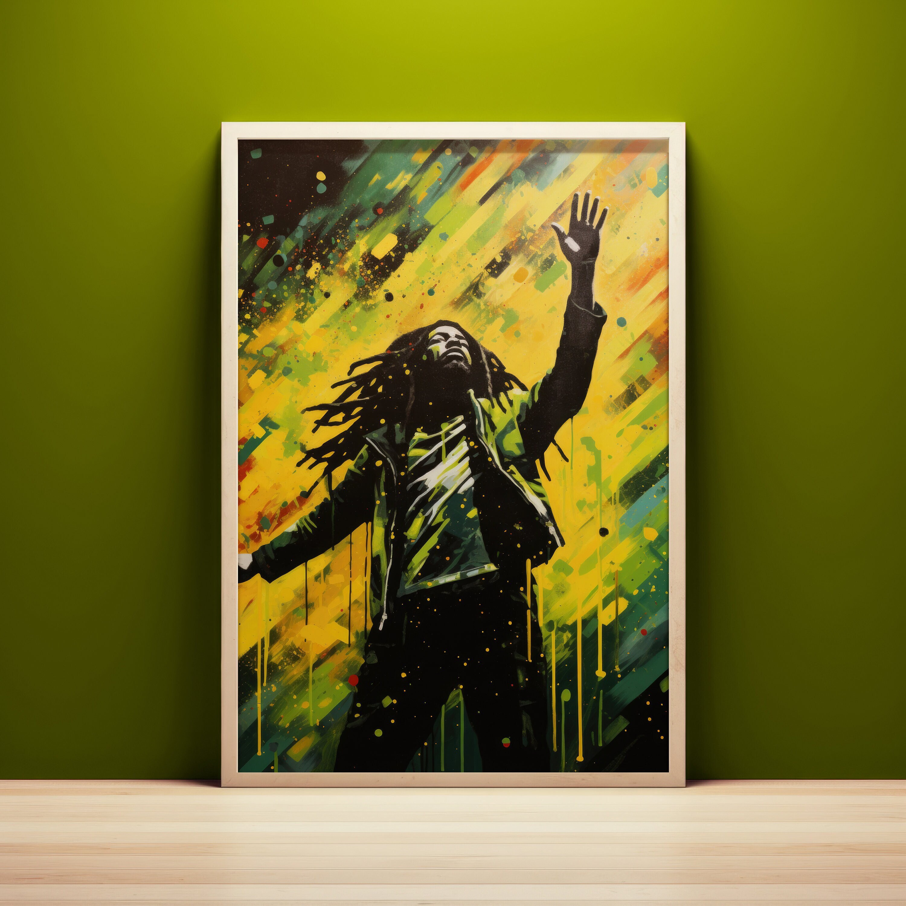Jamaican Rasta Pop Art Poster, Digital Download, Printable Wall Art ...