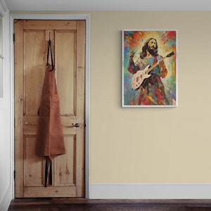 Rock Star Jesus Pop Art Poster Printable Wall Art Instant Download ...