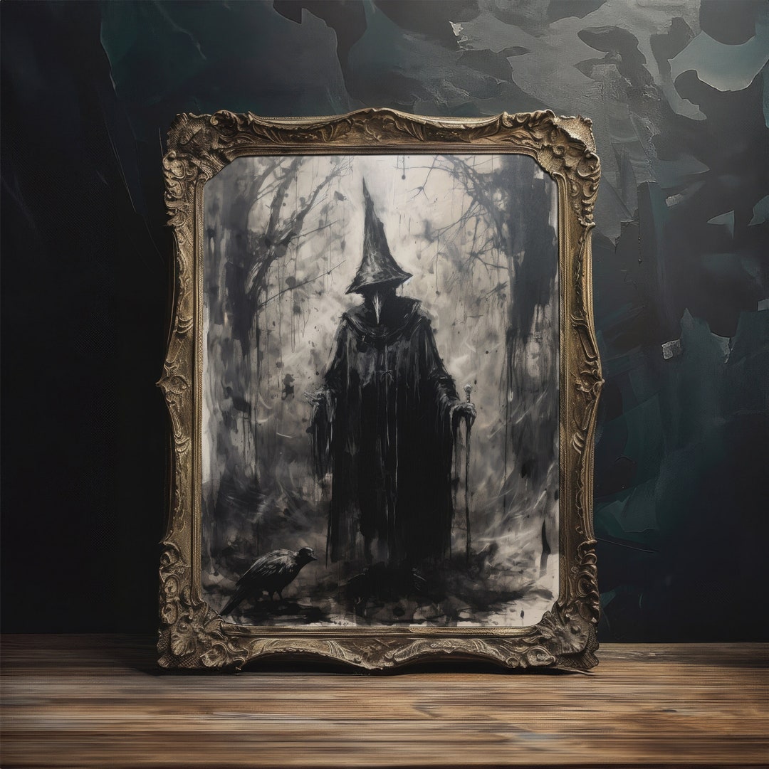 Dark Magician Painting, Printable Wall Art, Instant Download, Dark ...