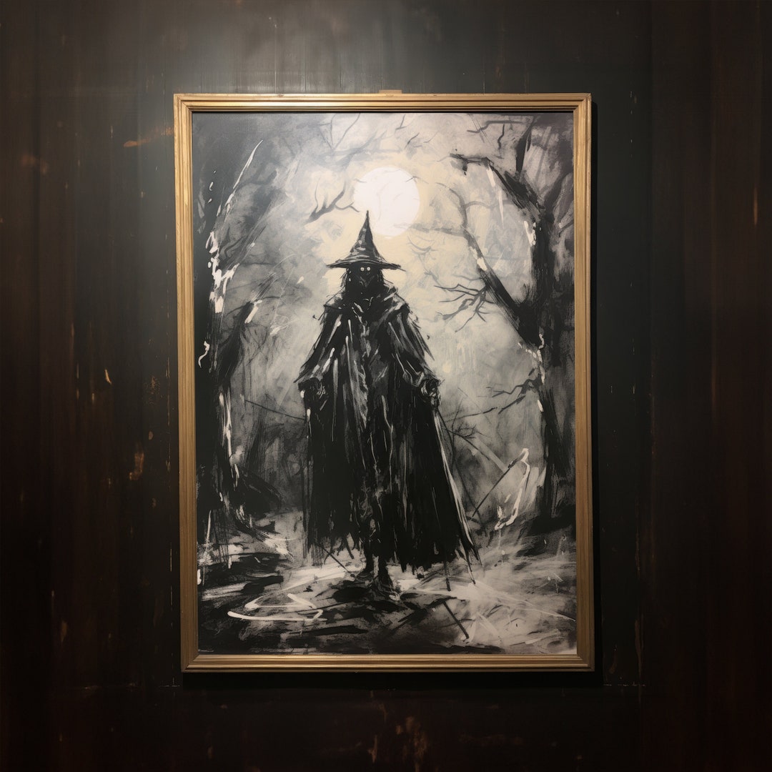 Midnight Shadow Wraith, Printable Wall Art, Digital Download, Fantasy ...