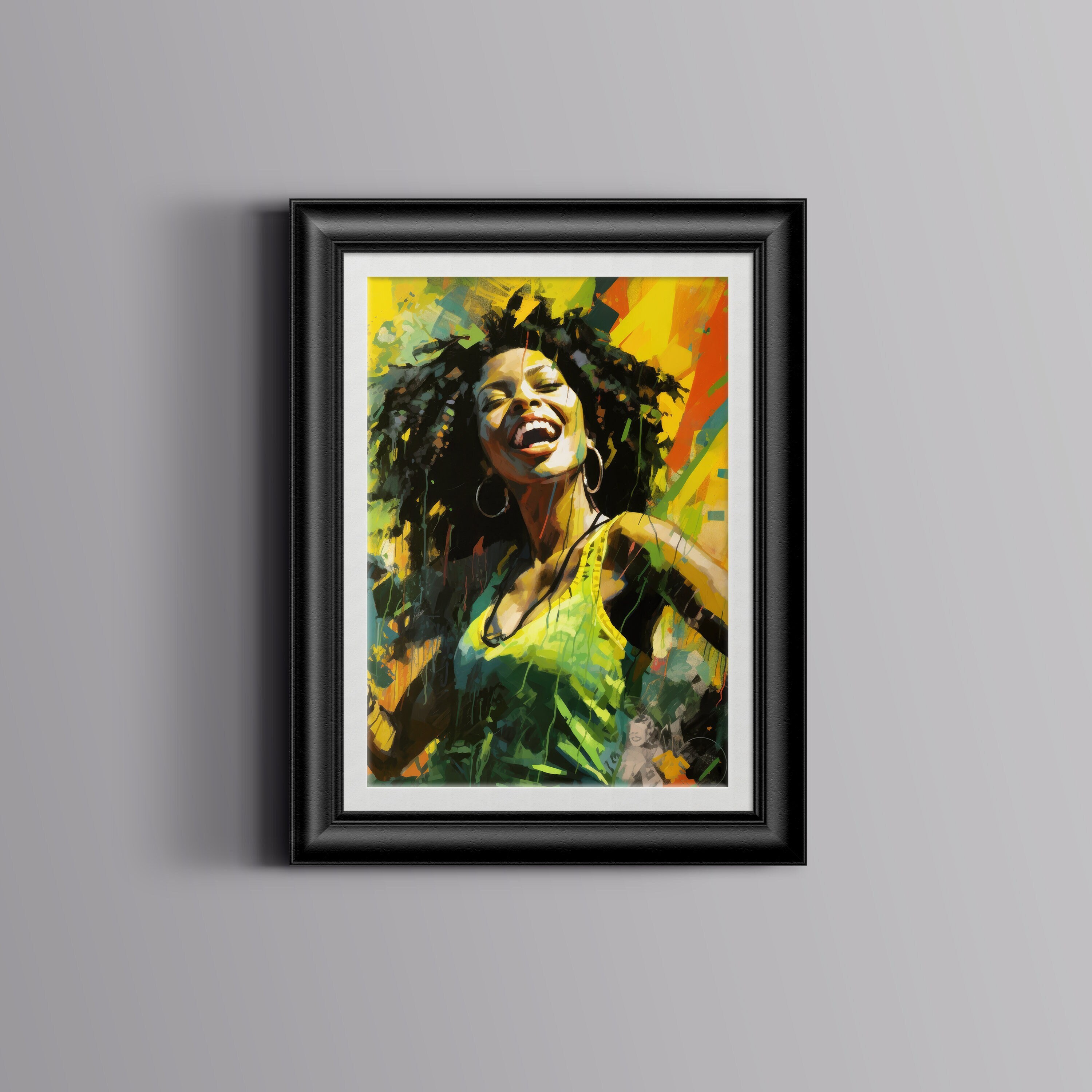Jamaican Rasta Women Poster Printable Wall Art, Digital Download ...