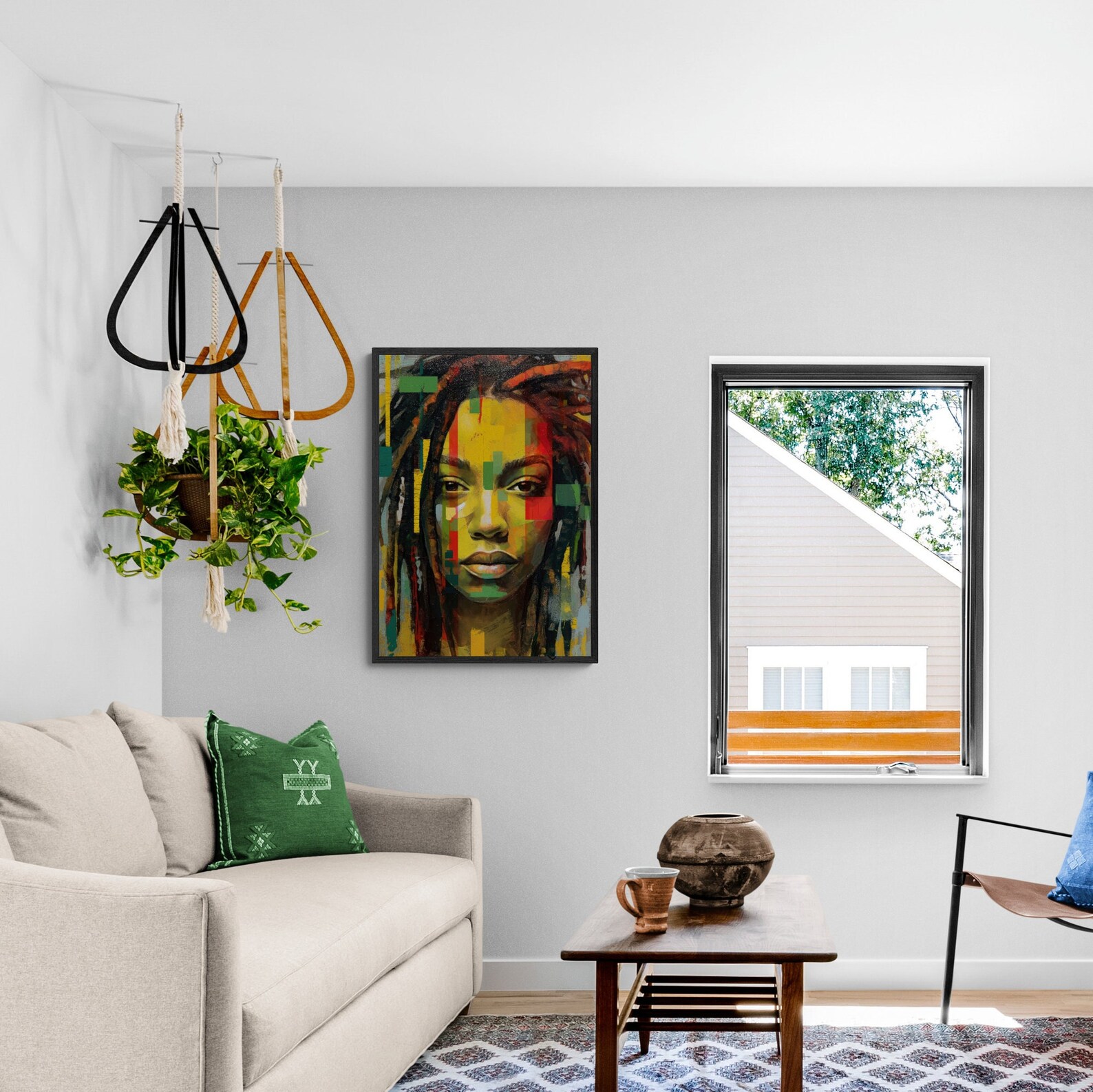 Jamaican Rasta Girl Poster Printable Wall Art, Instant Download ...