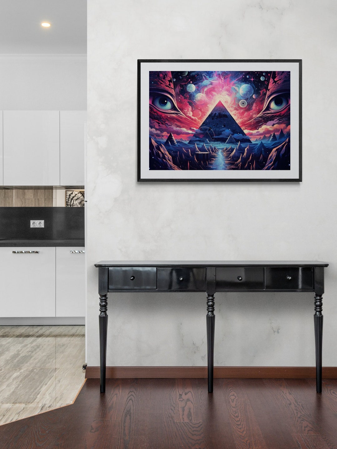 Masonic Pyramid Print, Instant Download, Evil Eyes of Providence Art ...