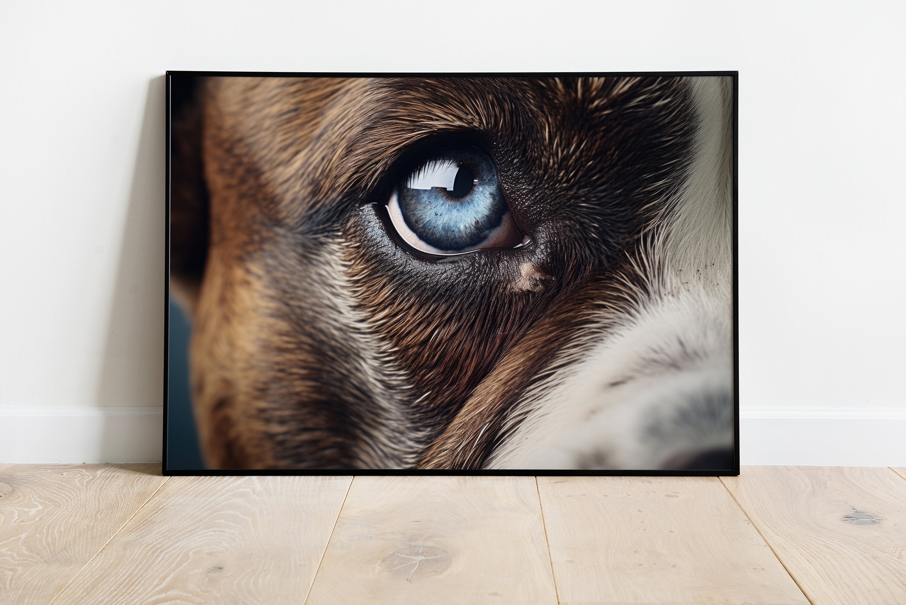 Close-up American Bully Portrait, Printable Wall Art, Instant Download ...