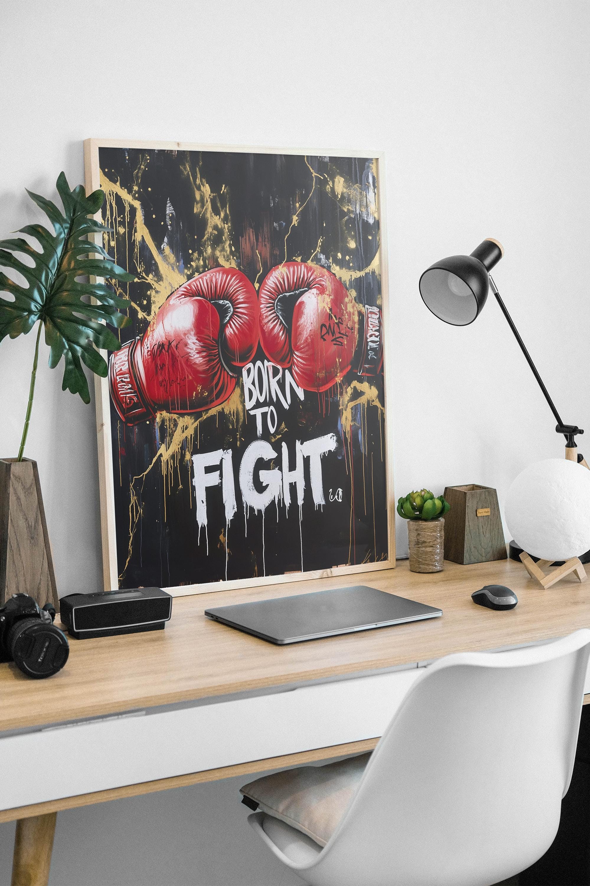 Abstract Boxing Pop Art Print, Digital Download, Trendy Printable Wall ...