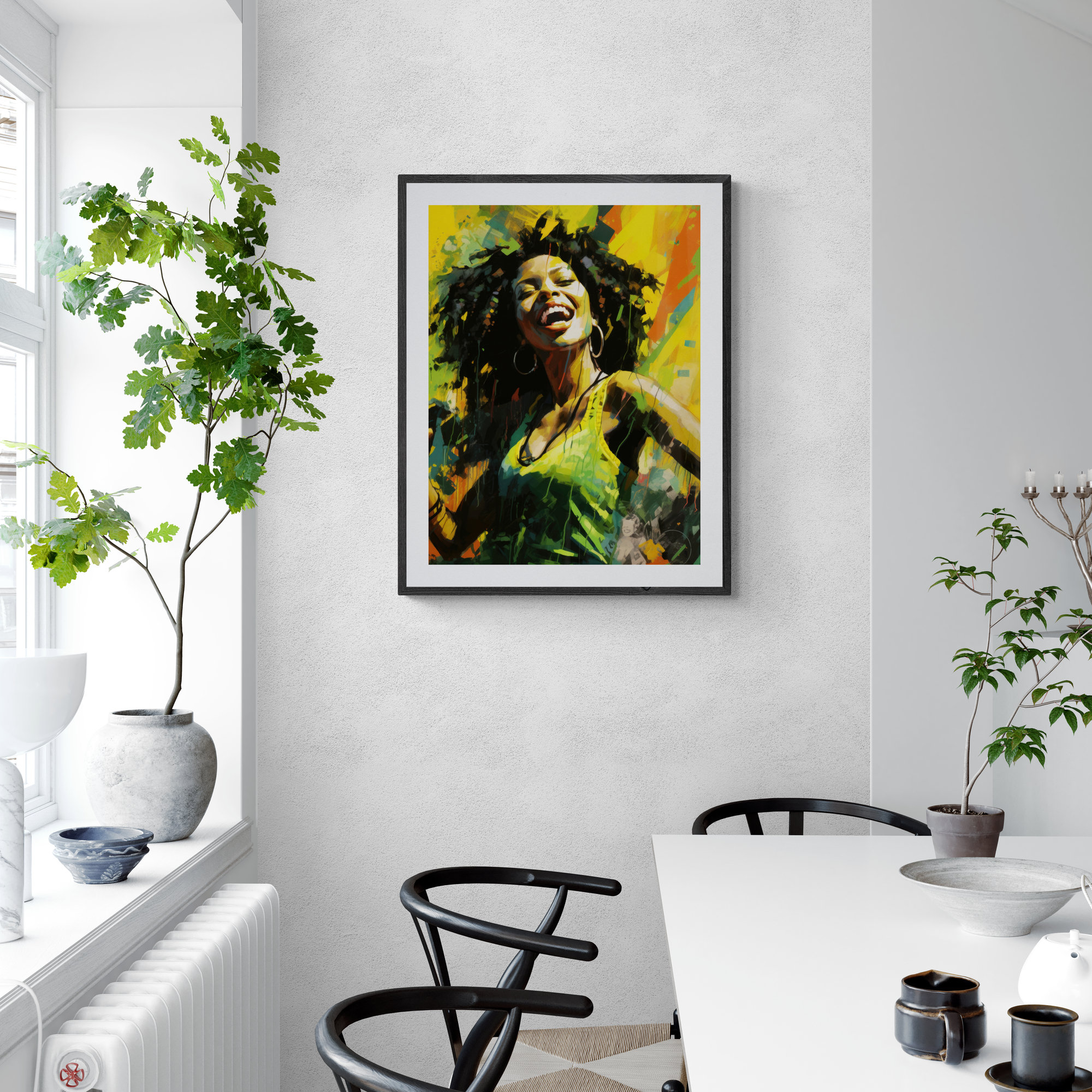 Jamaican Rasta Women Poster Printable Wall Art, Digital Download ...