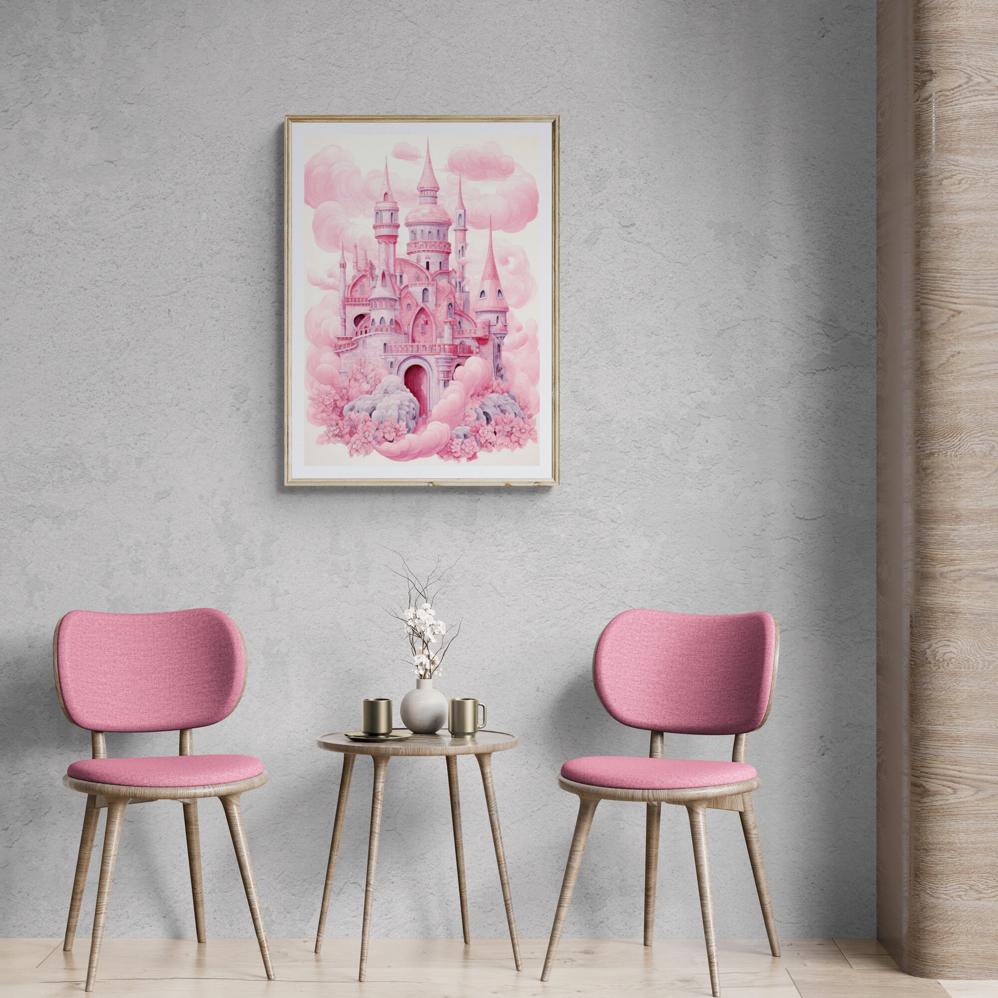 Preppy Cloud Castle Wall Art, Printable Wall Art, Instant Download ...