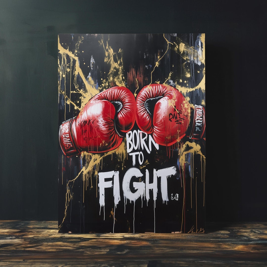 Abstract Boxing Pop Art Print, Digital Download, Trendy Printable Wall ...