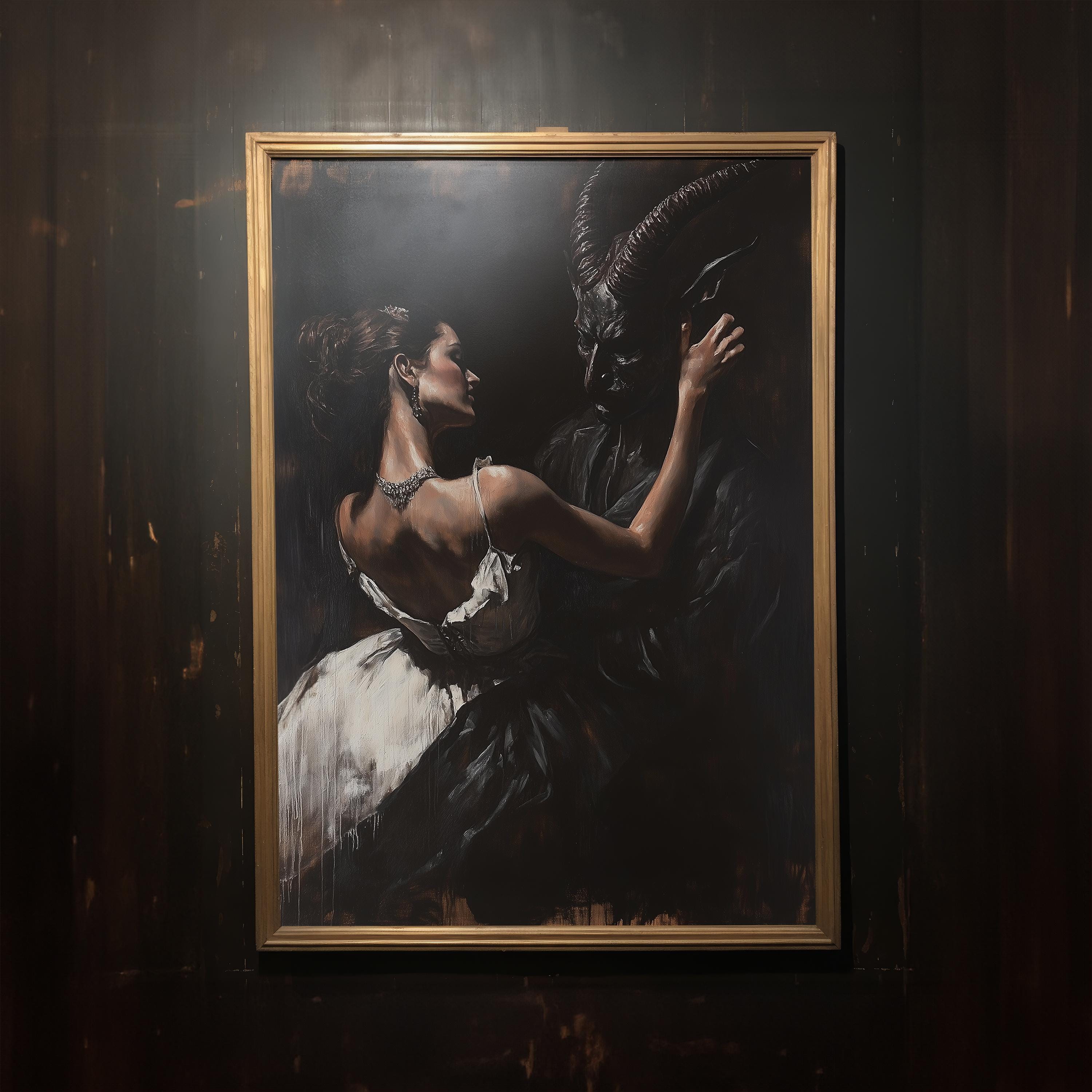 Lucifer & Lilith Painting, Printable Wall Art, Digital Download, Dark ...