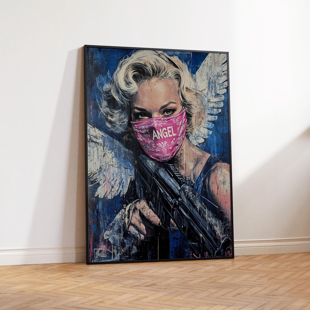 Unique Pop Art Portrait Print Digital Download, Printable Wall Art, 2 ...