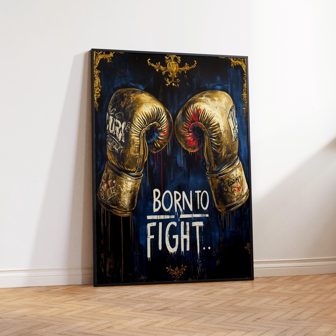 Trendy Boxing Poster Print, Digital Download, Masculine Printable Wall ...