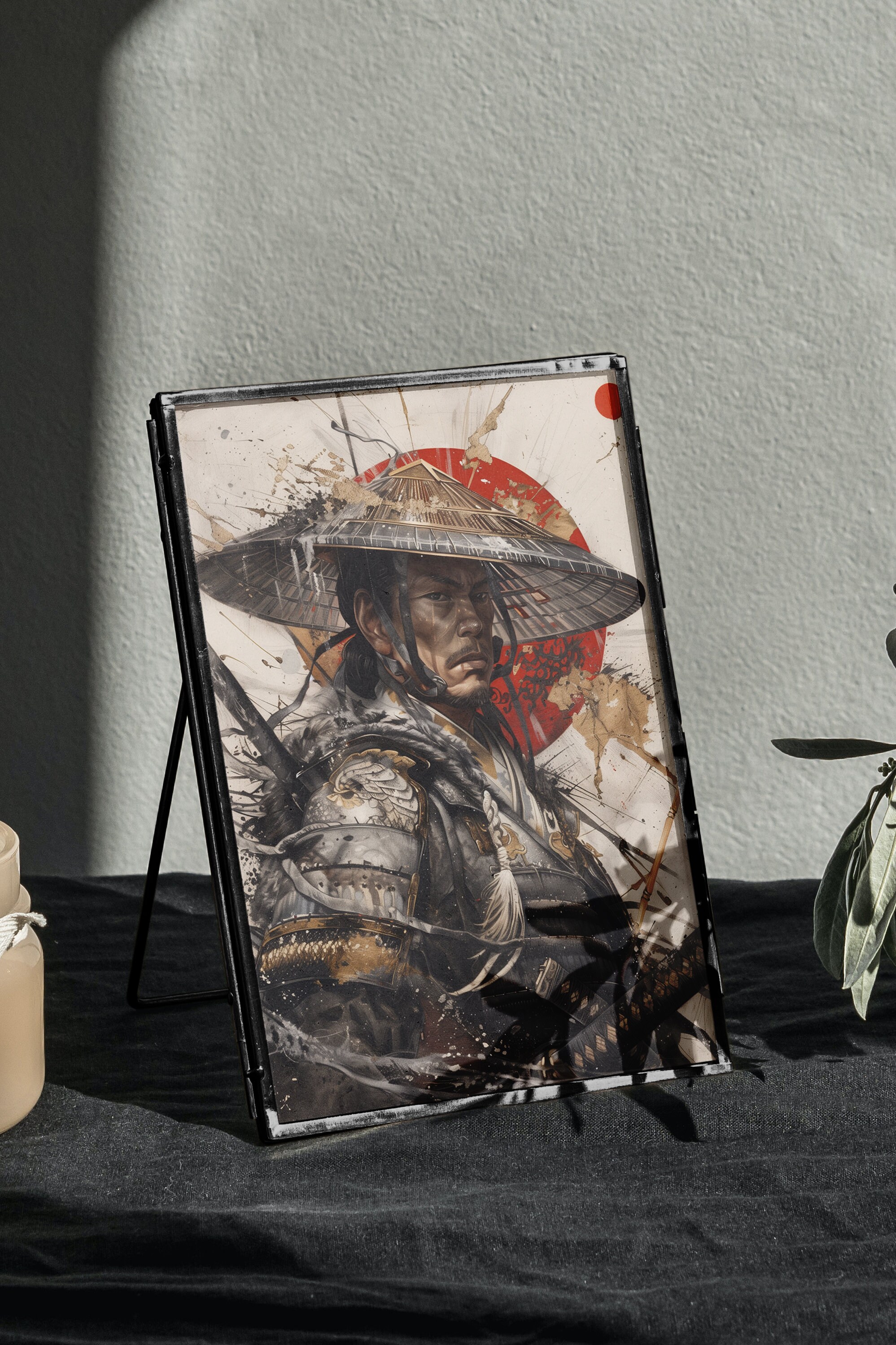 Modern Samurai Warrior Painting, Digital Download, Printable Wall Art ...