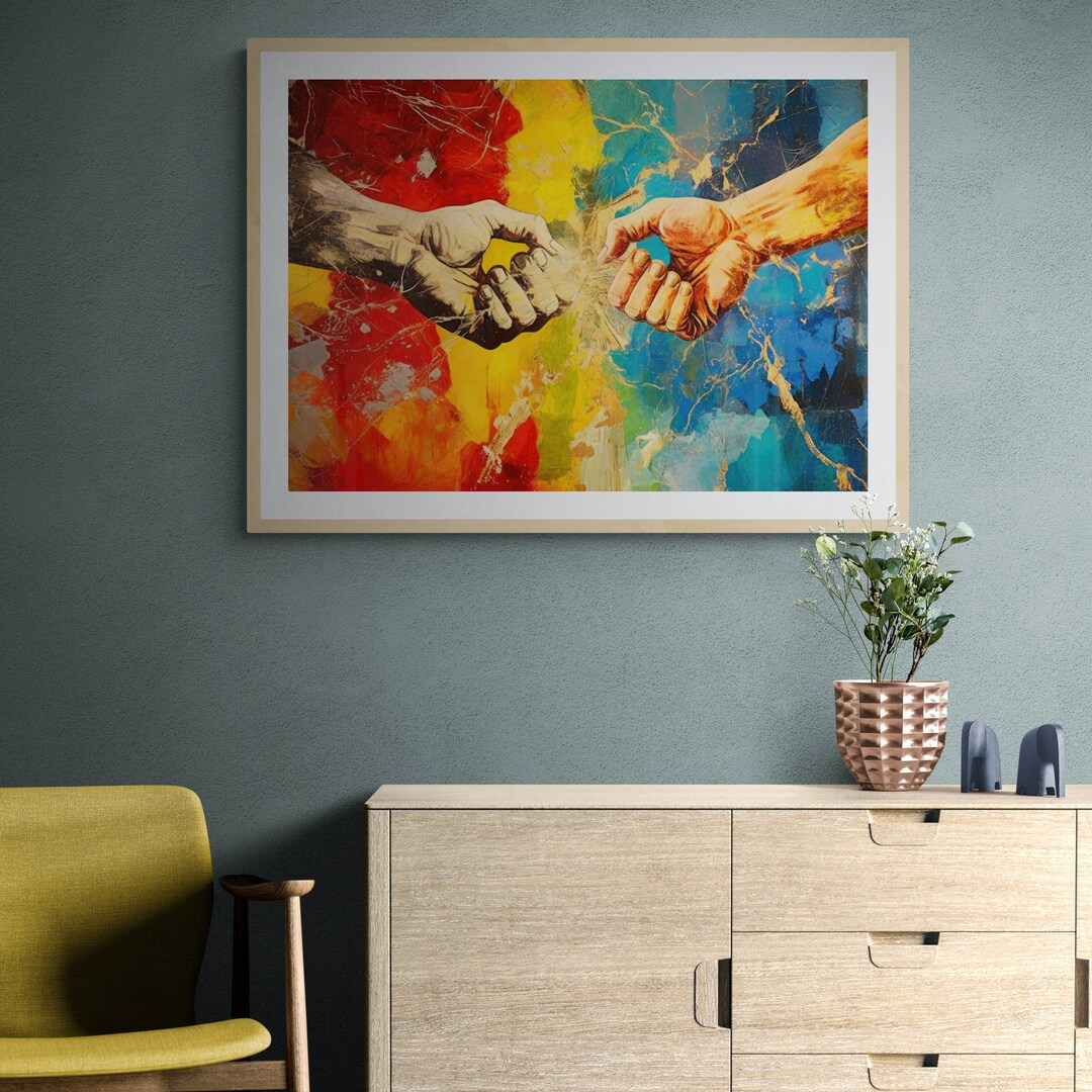 Creation of Adam Pop Art Poster Printable Wall Art Instant Download ...