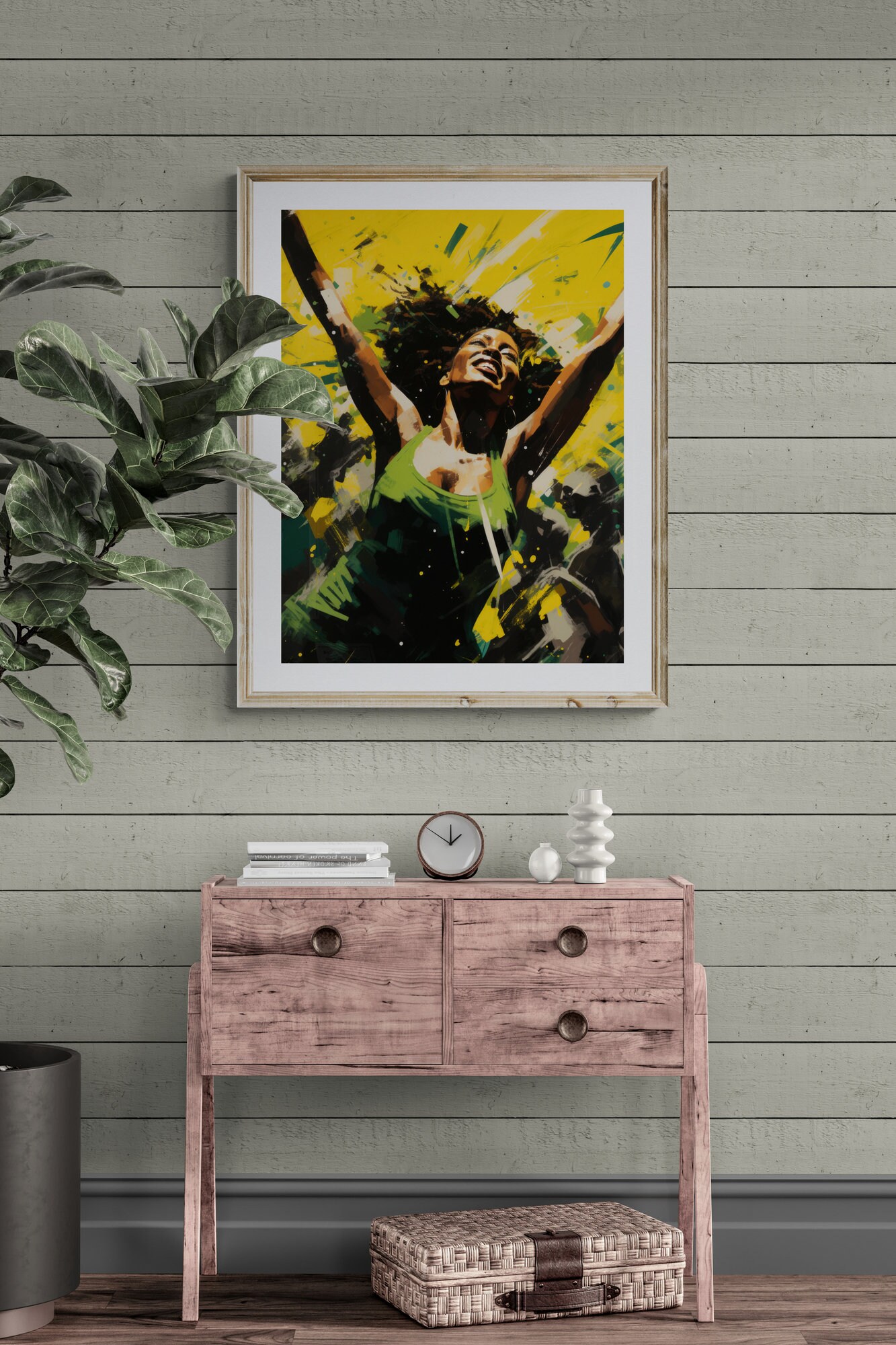 Rasta Women Portrait Painting, Jamaica Printable Wall Art, Digital ...