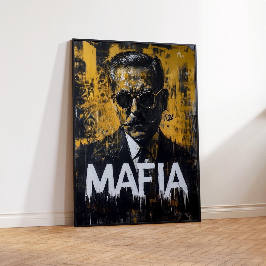 Trendy Mafia Print, Printable Wall Art, Digital Download, Moody Vintage ...