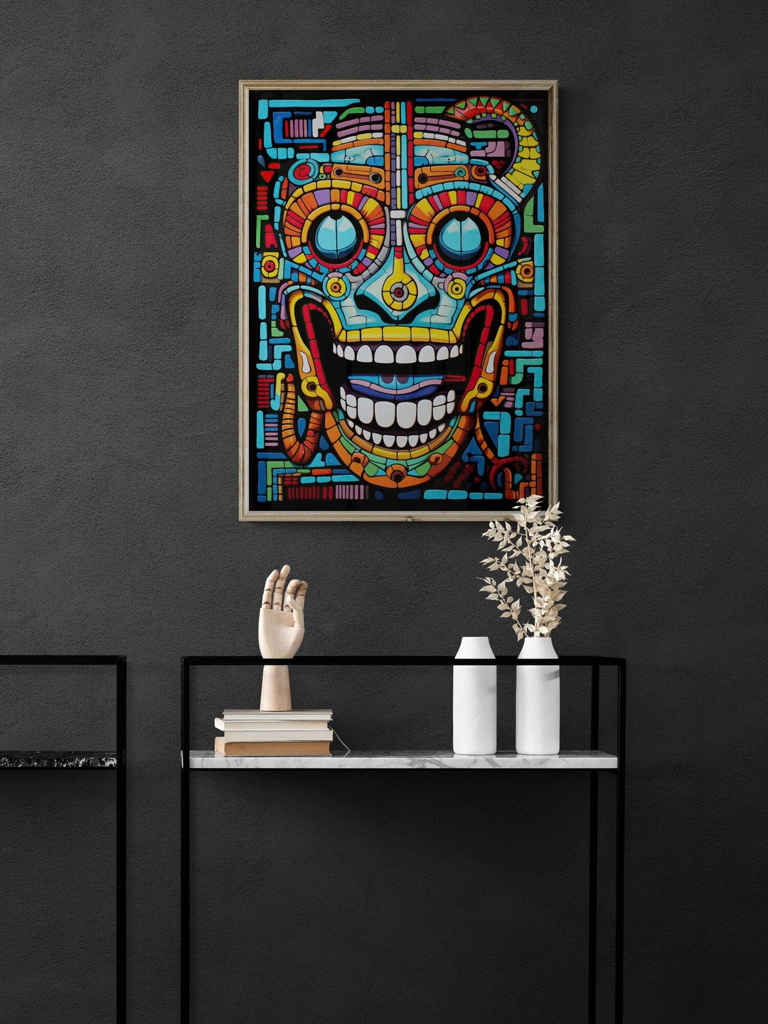 Surreal Anunnaki Portrait Print, Instant Download, Printable Wall Art ...