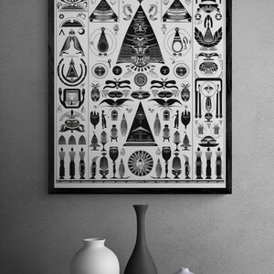 Egyptian Hieroglyphics Illustration | Wall Art Poster | Wall Art ...
