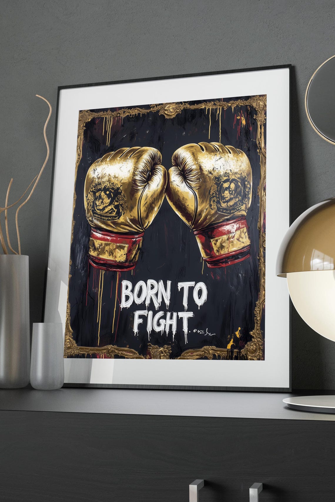 Born to Fight: Trendy MMA Poster, Digital Download, Printable Wall Art ...